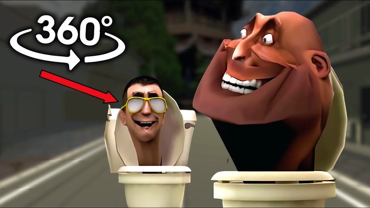 Skibidi Toilet - meme - 360° VR but it's Finding Challenge 360° VR ...