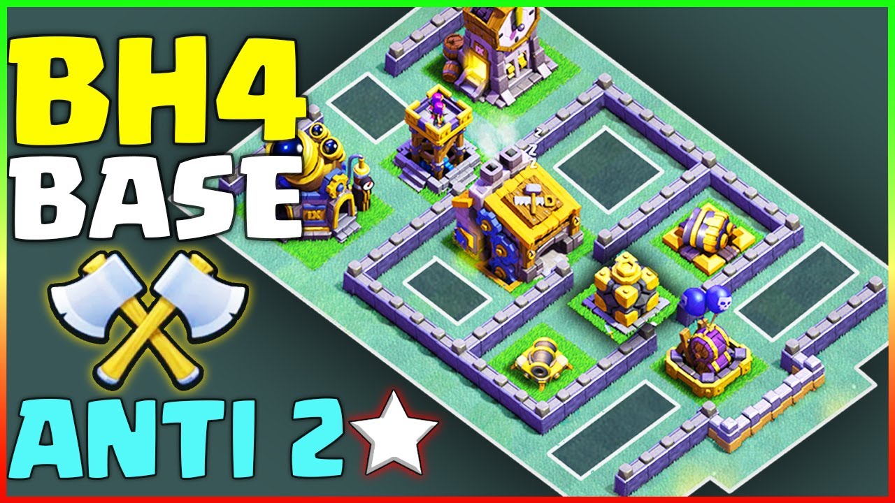 COC New! Best Builder HaLL 4 (BH4) Base 2023 with LINK| BH4 Base Layout ...