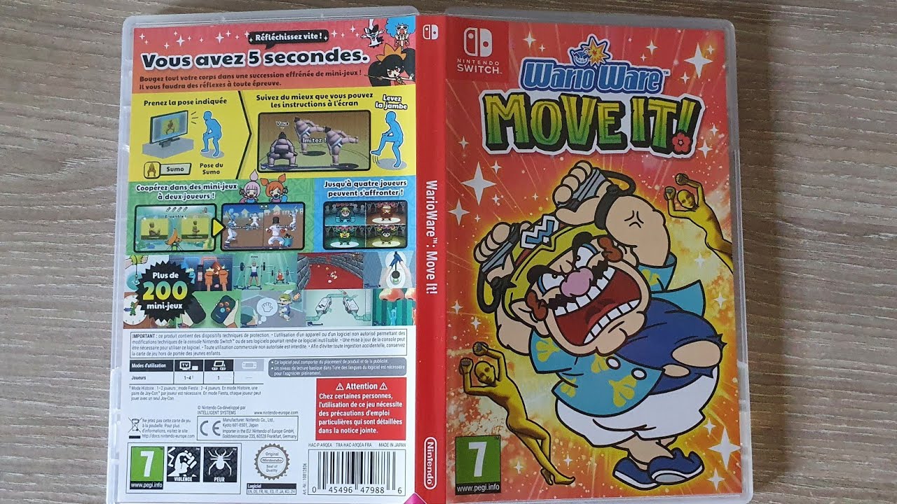 UNBOXING- Wario Ware Move It ! Nintendo Switch - YouTube