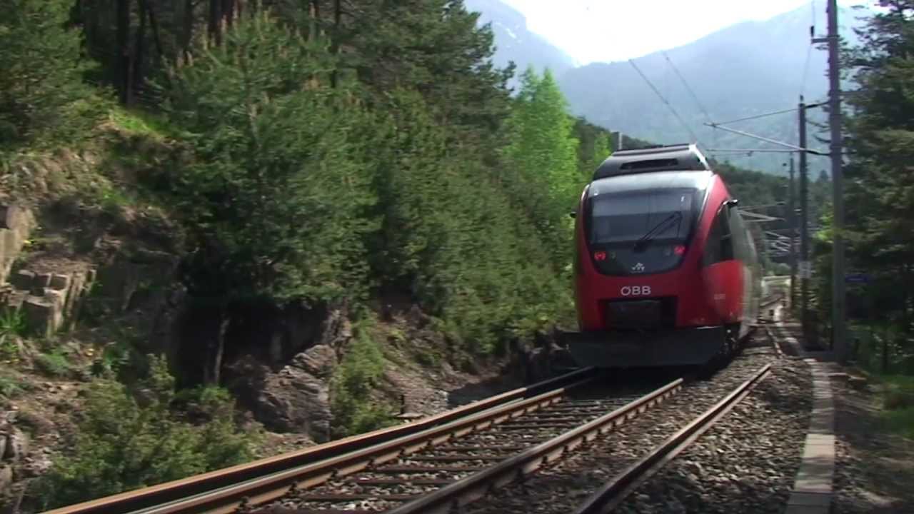 Karwendelbahn (Mittenwaldbahn) Leithen - Innsbruck - YouTube