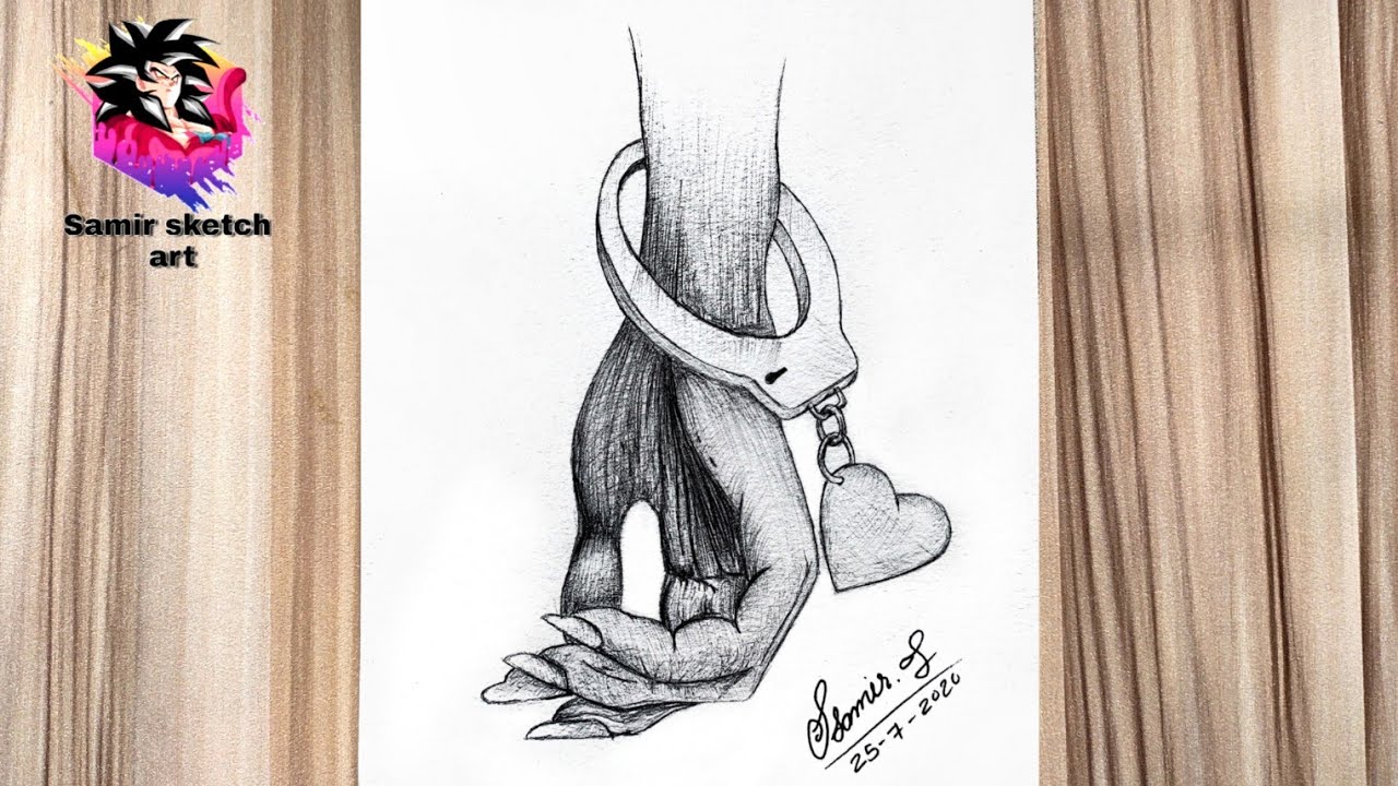 How to draw beautiful drawing with pencil || love bond drawing tutorial ...