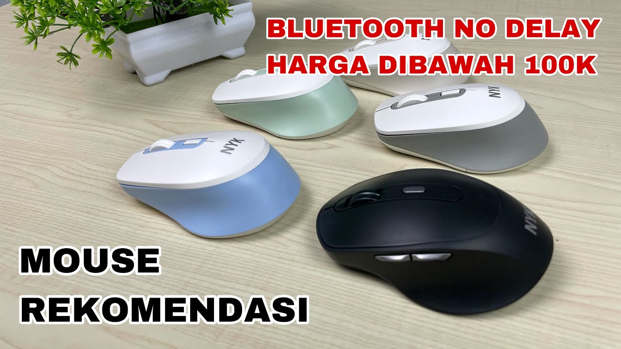 MOUSE WIRELESS BLUETOOTH ANTI DELAY, MURAH, RECHARGEABLE DAN SUPER ...