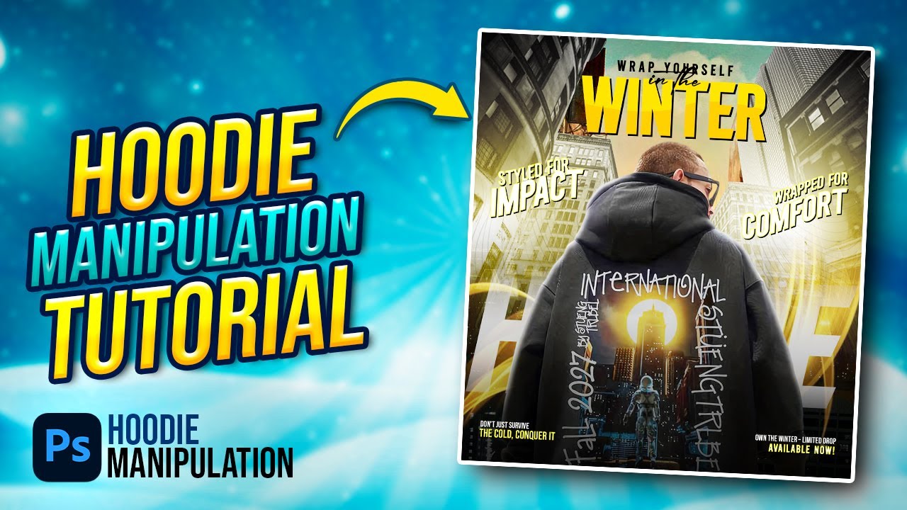 Hoodie Manipulation Design । Live Session । Photoshop Tutorial - YouTube