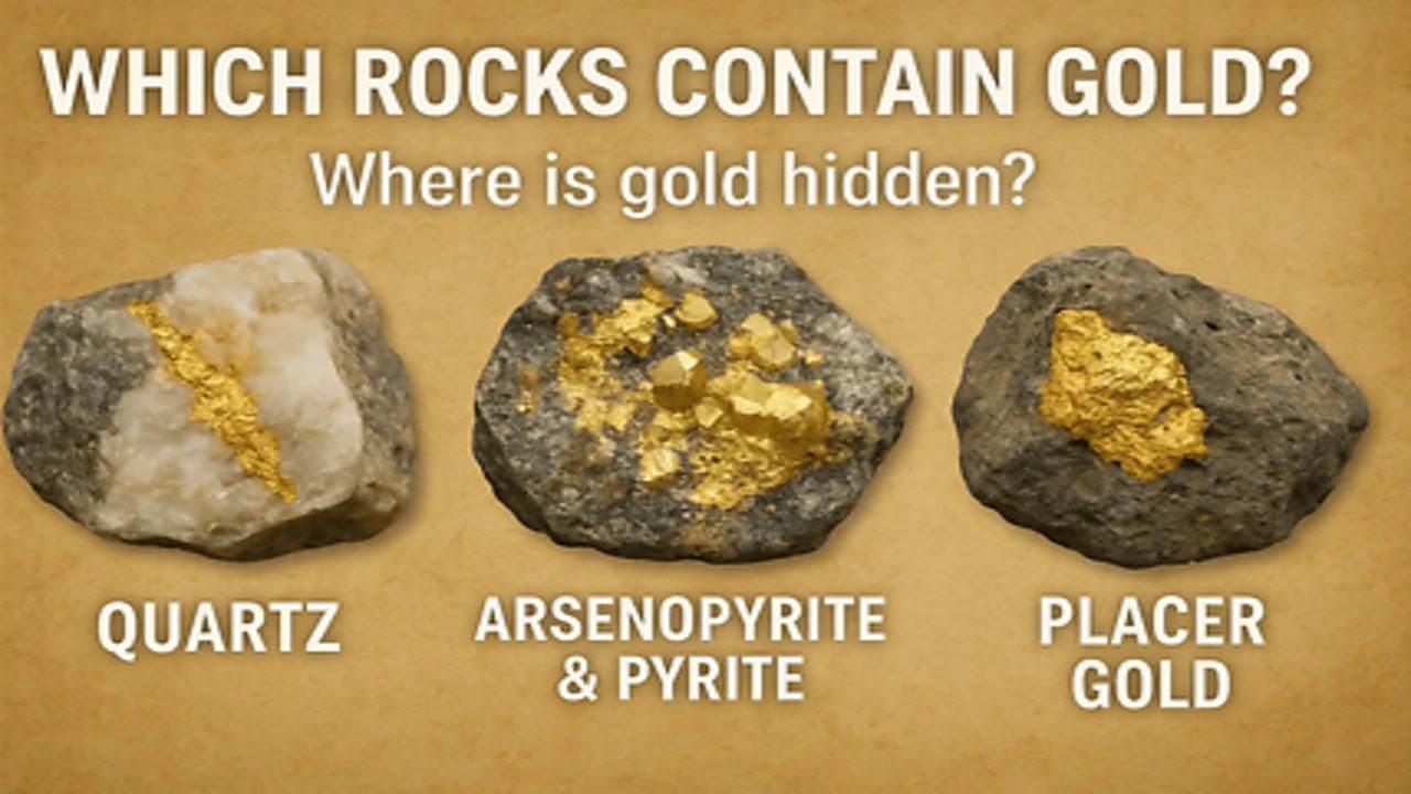 Which rocks contain gold ? - YouTube