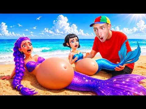 J'AI TROUVÉ RUMI ET ZOEY KPOP SIRÈNE ENCEINTE A LA PLAGE ! KPOP DEMON HUNTERS BÉBÉ SIRÈNE !