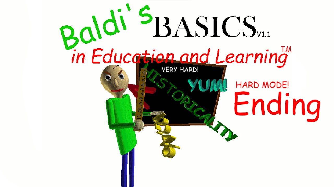 Baldi's Basics Hard Mode Pre Release (Baldi Mod) - YouTube