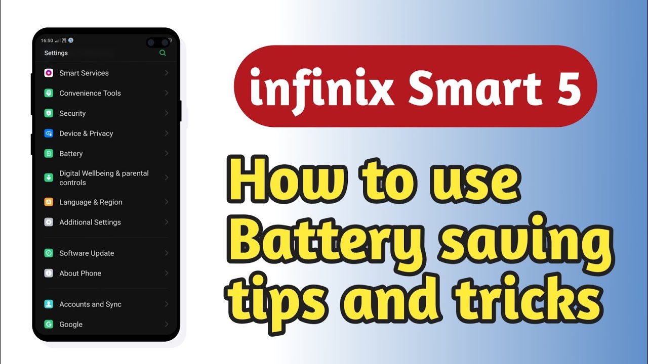 infinix Smart 5 , Battery saving tips and tricks - YouTube