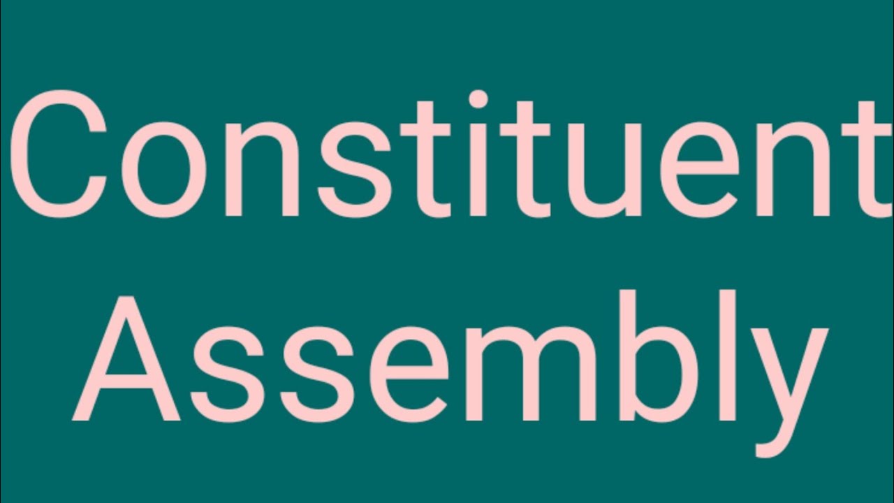 Constituent Assembly of India - YouTube