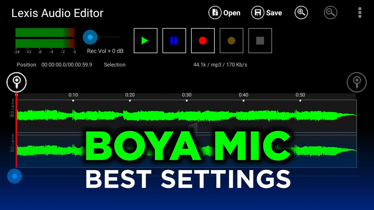Lexis Audio Editor Best Settings For Boya Mic | How To Edit Voice In ...
