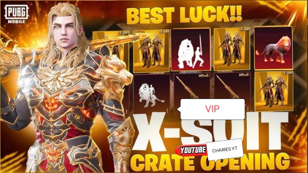 pubg mobile X SUIT CRATE OPENING VIP CHARLES YT#pubgmobile #bgmi #like# ...