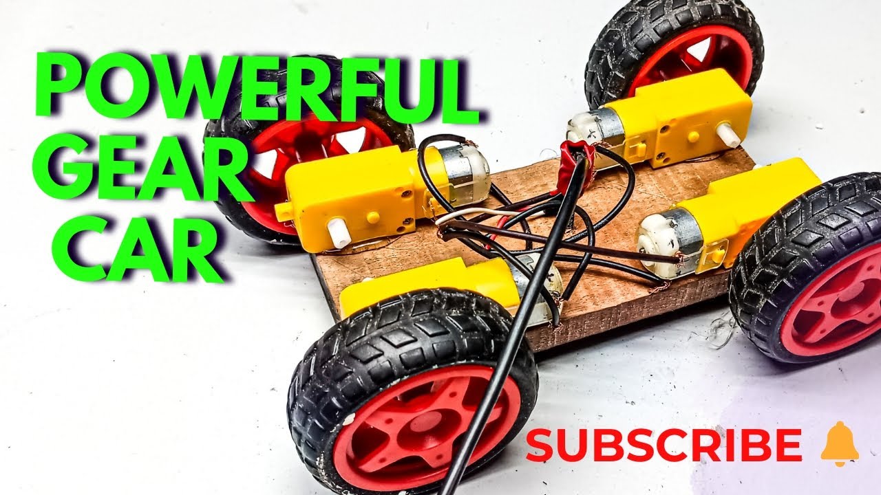 Made Powerful Gear Car || #gear #Car #Diy #project #mrbongjogaru - YouTube