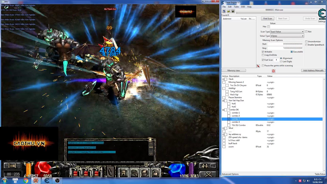 Script combo hack MU 2018 season 2 - YouTube
