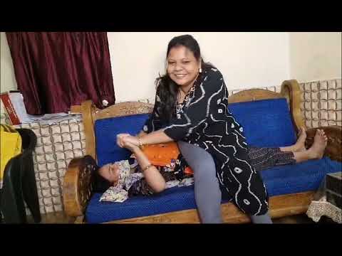 stomach sitting pillow stomach sitting challenge funny stomach part 3 mouth gag @komalikavlogz