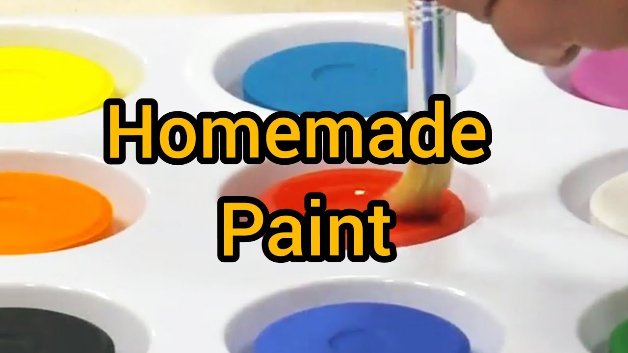 Diy Homemade paint/easy and quick - YouTube