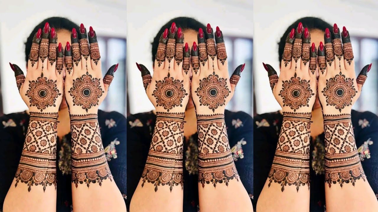 Stylish easy mehndi design/elegant mehndi design for back hand/mehandi ...