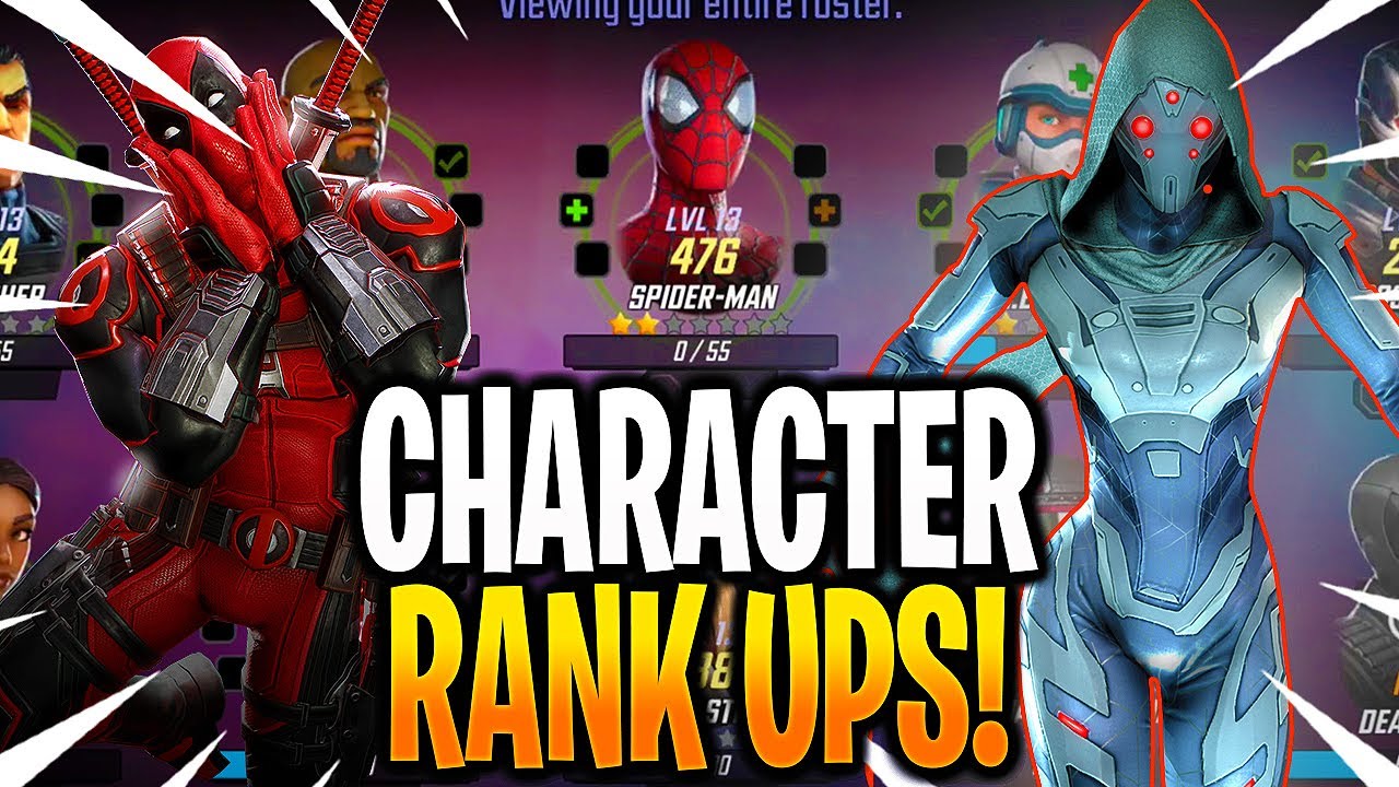 *NEW* CHARACTER RANK UPS! - F2P #5 - MARVEL Strike Force - MSF - YouTube