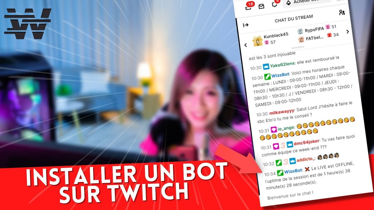 COMMENT CONFIGURER UN BOT SUR TWITCH #wizebot #nightbot - YouTube