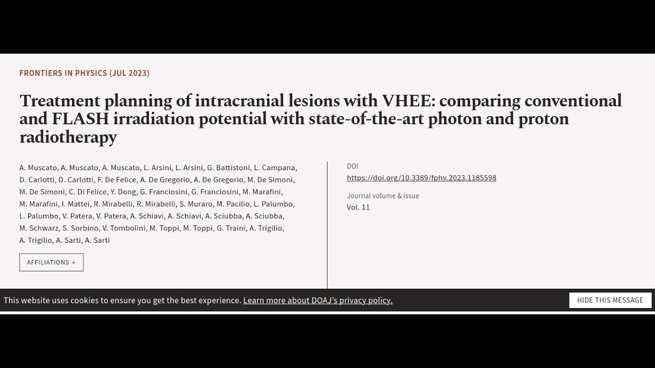 Treatment planning of intracranial lesions with VHEE: comparing conventional and FLAS... | RTCL ...