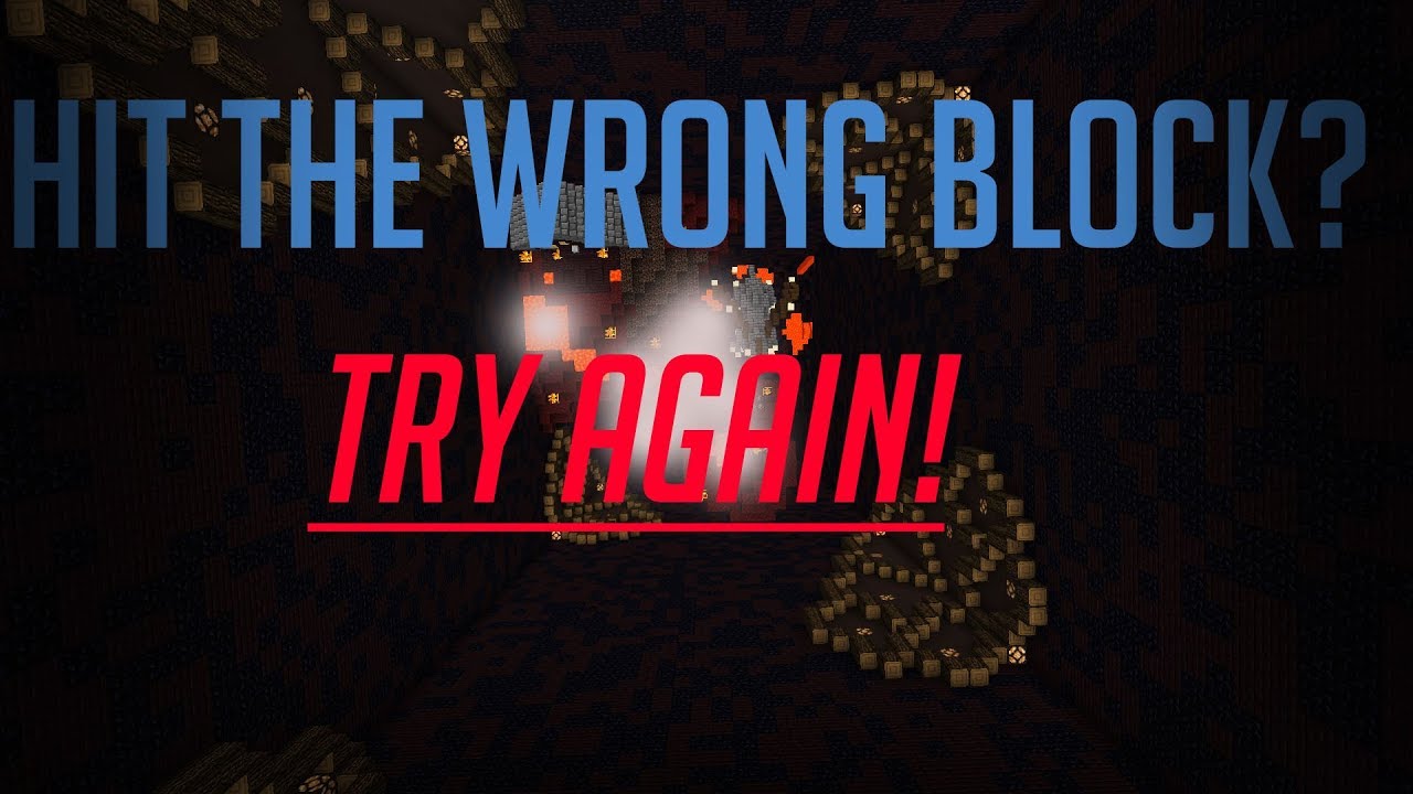 Hit the wrong block?!?!? TRY AGAIN! Minecraft Gravity - YouTube