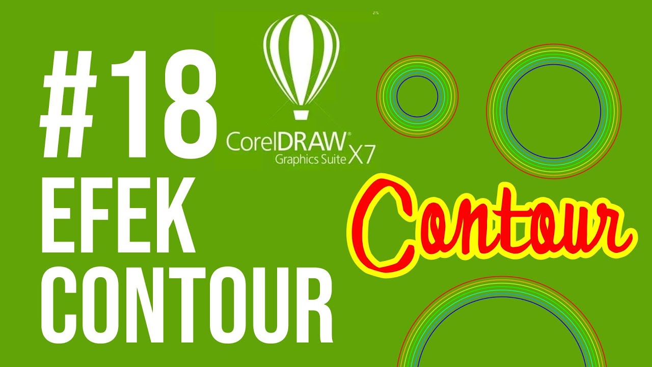 Membuat Efek Contour di CorelDraw - YouTube