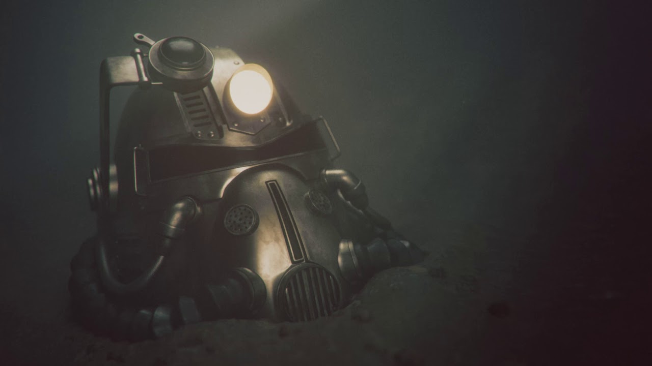 Fallout T51 Helmet 3D Render - YouTube
