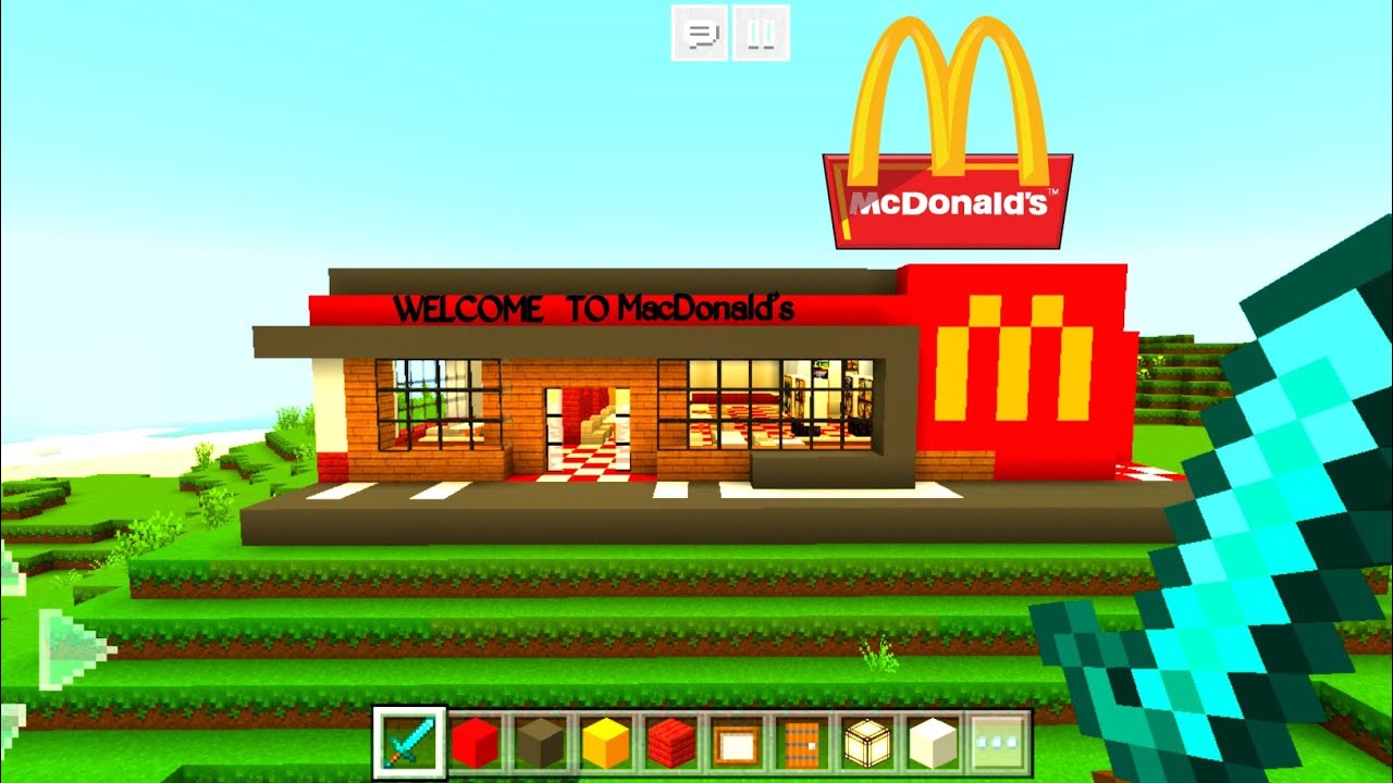 Minecraft MacDonald's Tutorial | How To Make MacDonald's (Restaurant ...