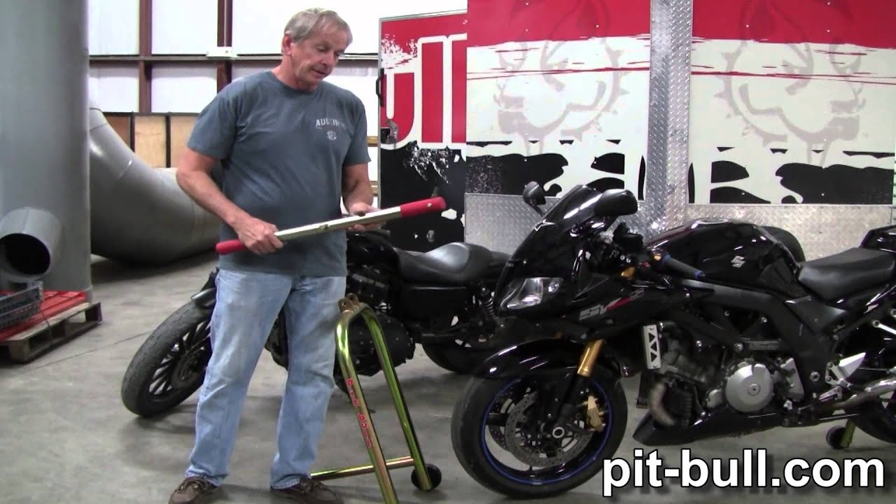 Using the Pit Bull Standard Front Stand - YouTube