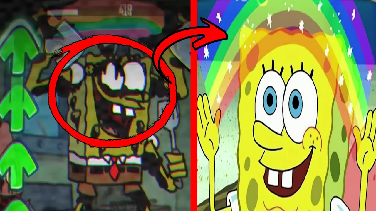 References in FNF VS Corrupted SpongeBob | Come and Learn with Pibby x ...
