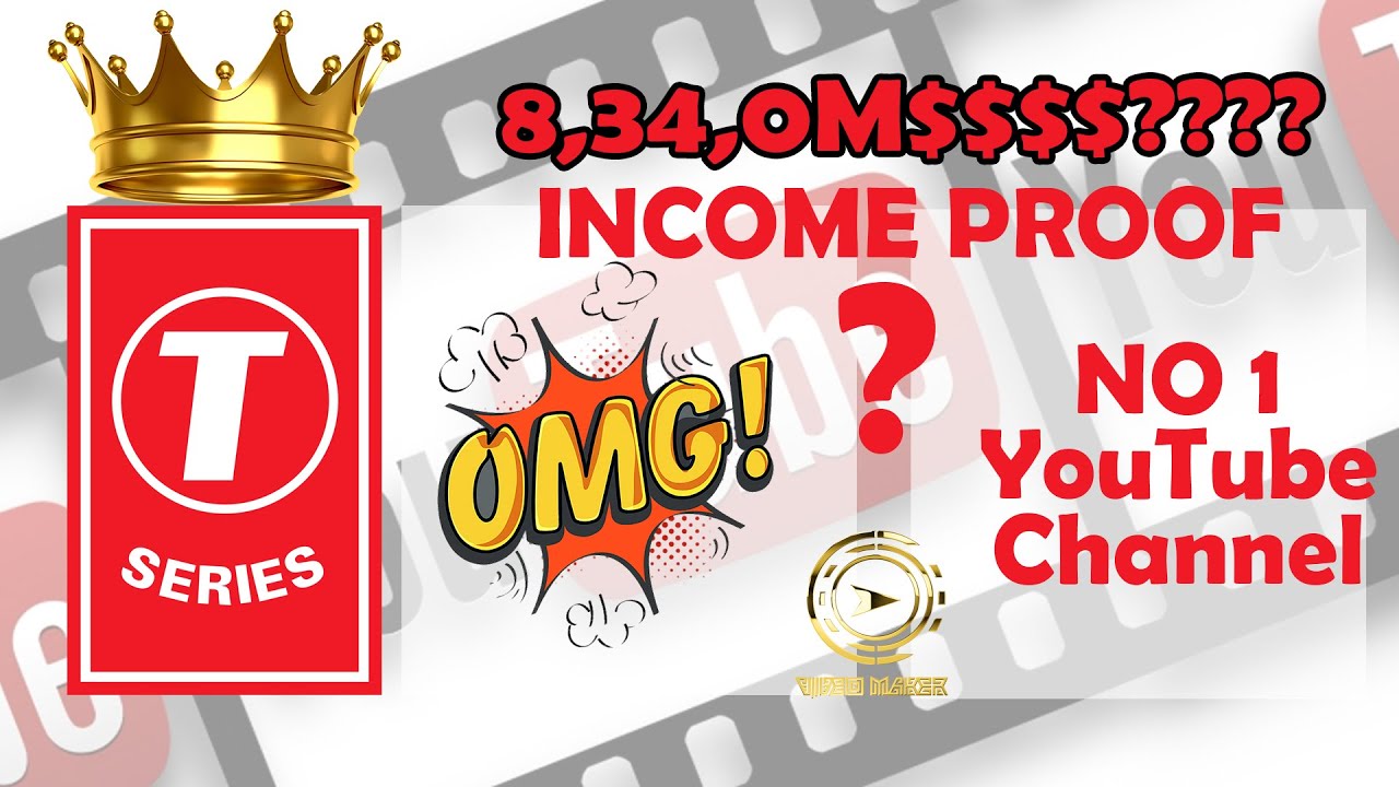 No 1 YouTube Channel income per month l |T-Series YouTube Income | live ...
