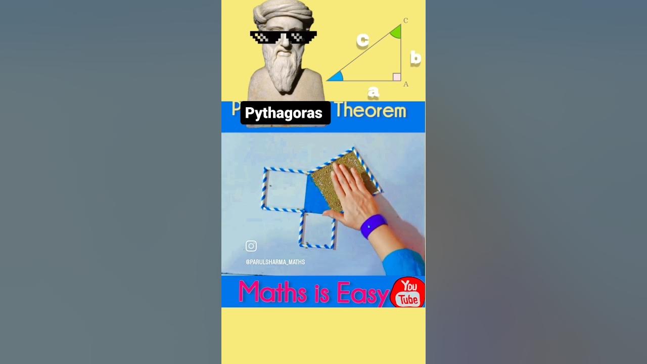 Pythagoras Theorem Proof 🔥 Pythagoras Theorem Working Model #ytshorts #shorts #fun #maths #math ...