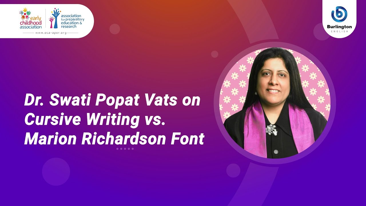 Cursive Writing Vs. Marion Richardson Font by Dr. Swati Popat Vats ...