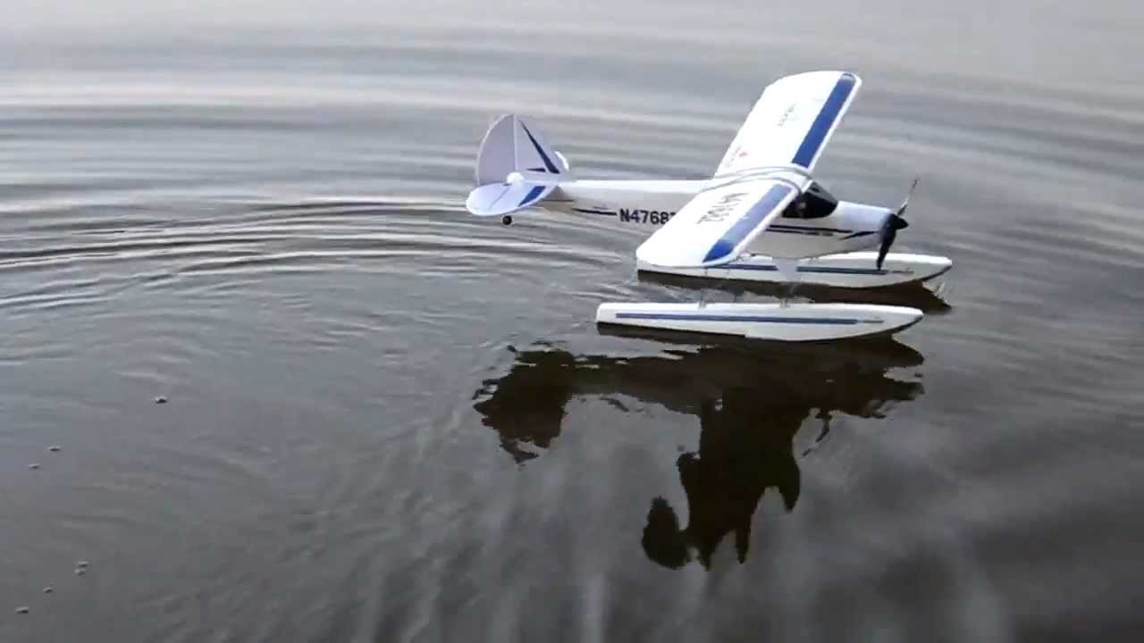 Super Cub DSM with floats - YouTube
