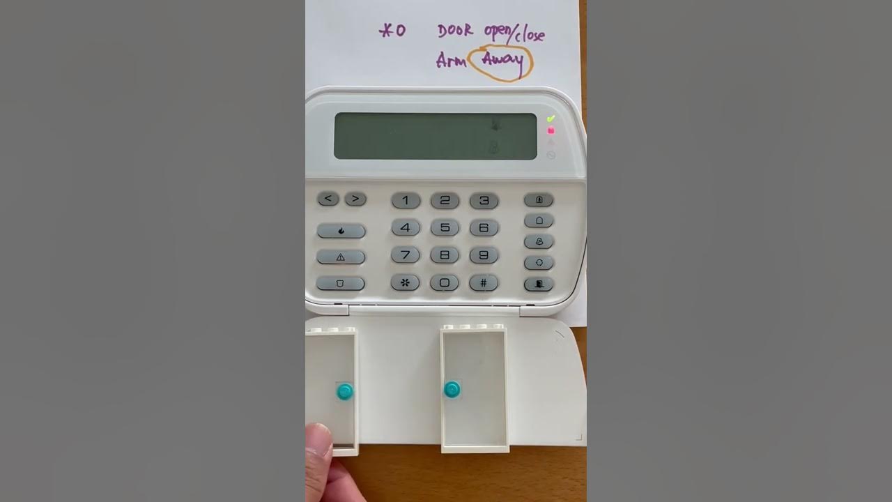 DSC pc1832 quick arm - YouTube