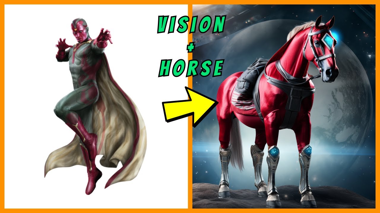 Horses in The Form of Superheroes (Part 2) 💥 Marvel vs DC Characters ...