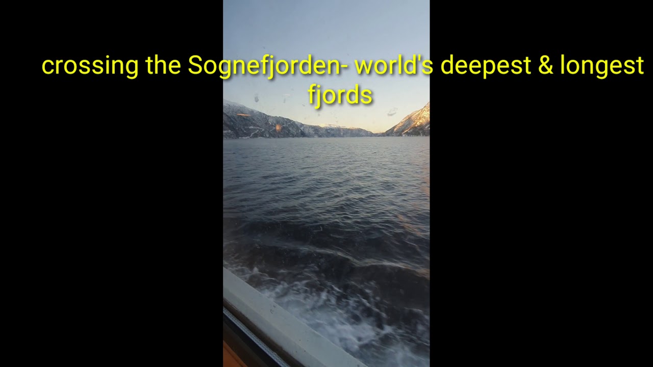 Crossing world's longest & deepest fjord Sognefjordane#shorts #norway ...