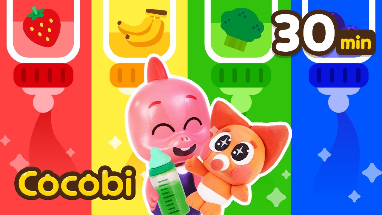 Color Songs for Kids | Colorful Milk for Baby and More! | Compilation ...