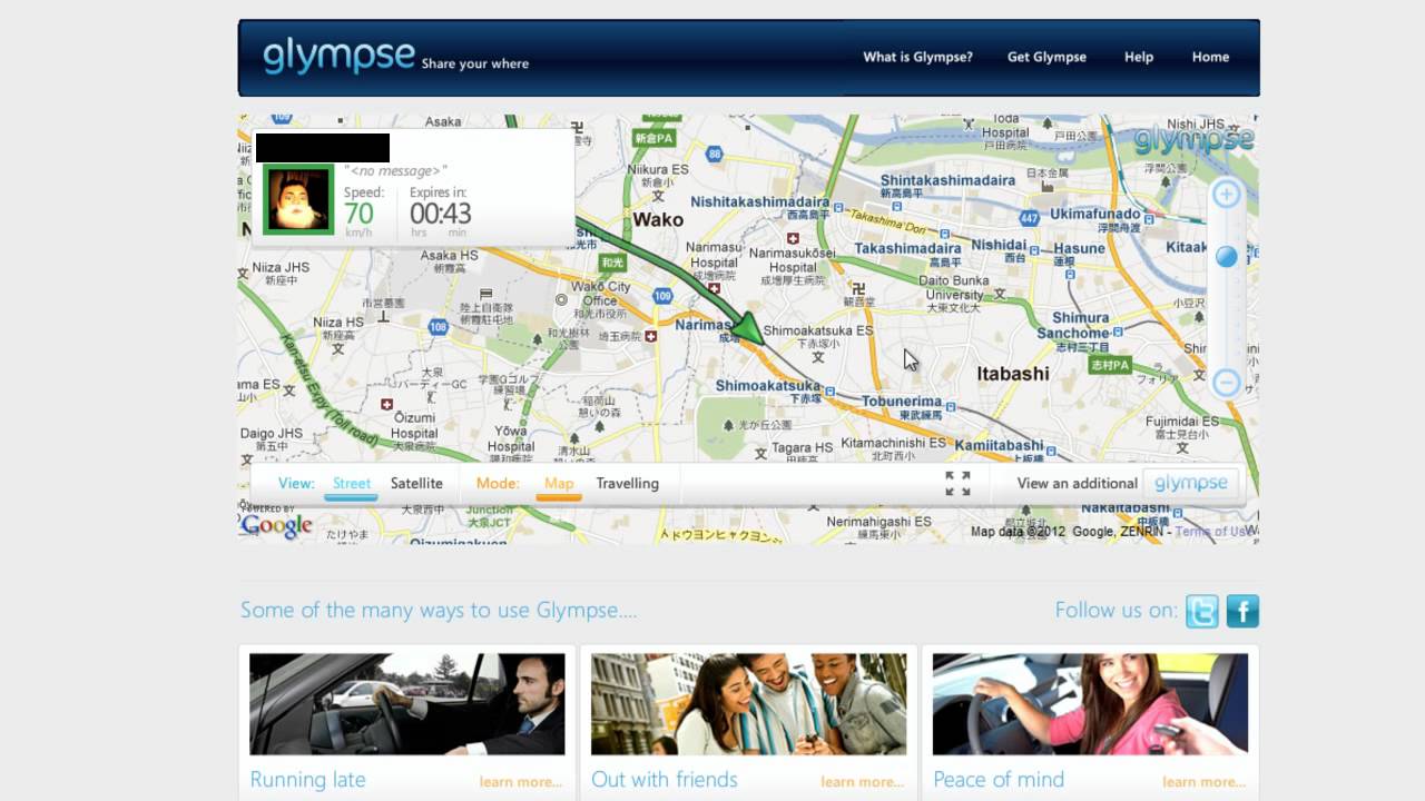 Glympse Review - YouTube