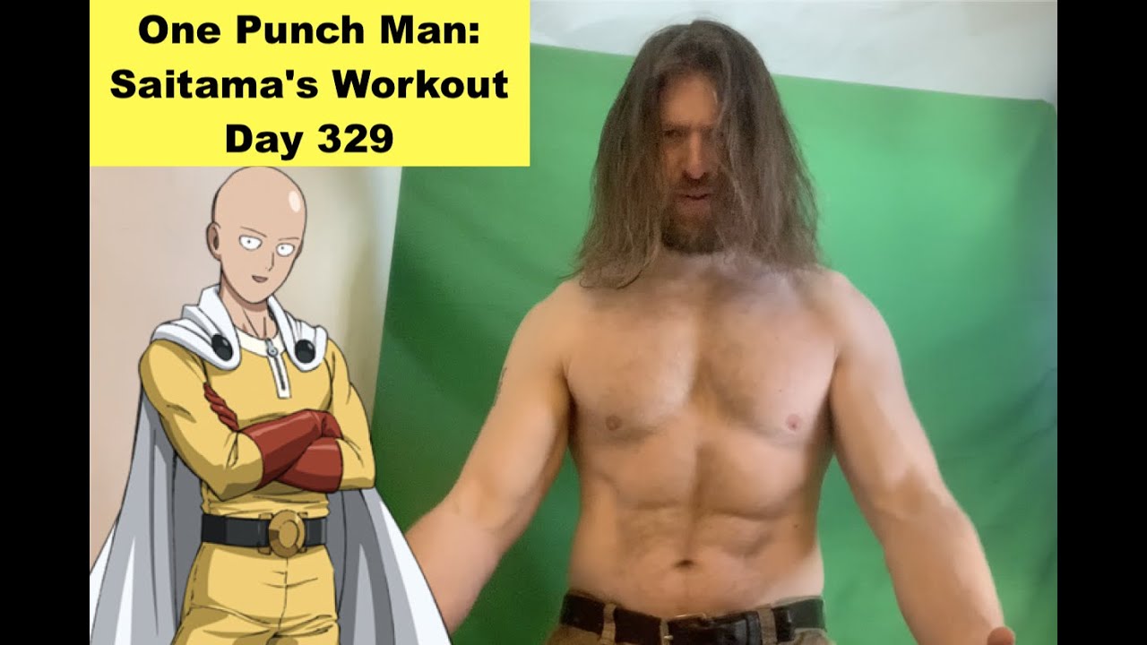 One Punch Man: Saitama's Workout Day 329 - YouTube