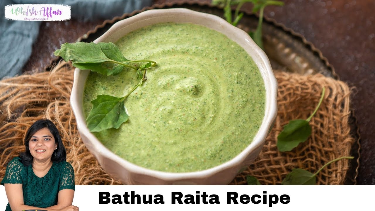 Bathua Raita Recipe (Chenopodium Yogurt Dip) - YouTube