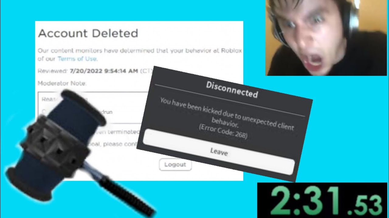 Roblox Ban Speedrun Any% *WR* - YouTube