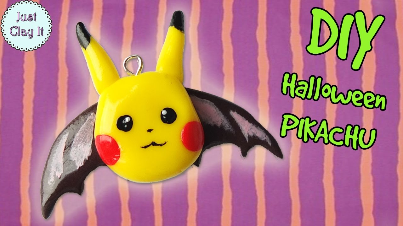 DIY ♡ Halloween Pokemon Pikachu polymer clay tutorial! - YouTube