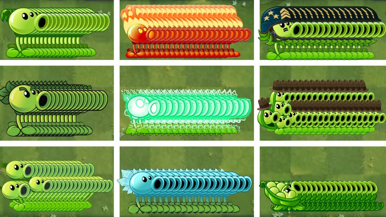 EVERY PEASHOOTER LEVEL 1 VS 999 HUGE WAVE - WHO WILL WIN? | PVZ 2 ...