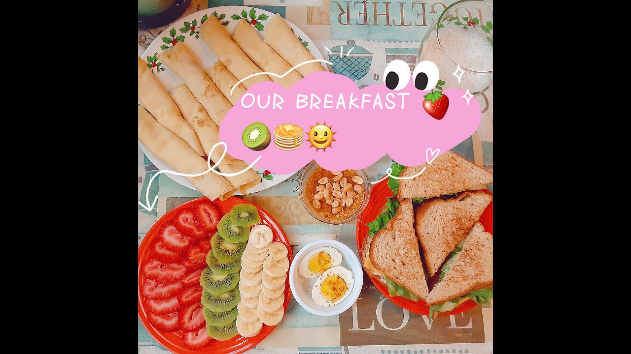 Homemade American + Kazakh breakfast/ Идеальный завтрак 🥞🥞🥞🍓🍓🍯 - YouTube