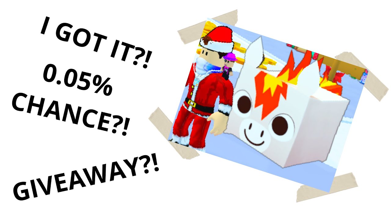 I GOT HUGE FIRE HORSE IN PET SIMULATOR 99.. - YouTube
