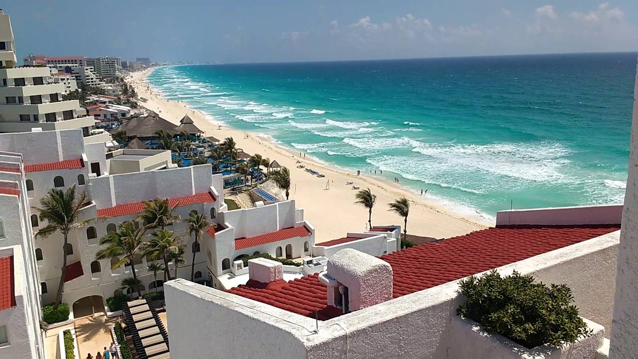Cancun Q.Roo vista desde el Gr Caribe By Solaris Deluxe - YouTube