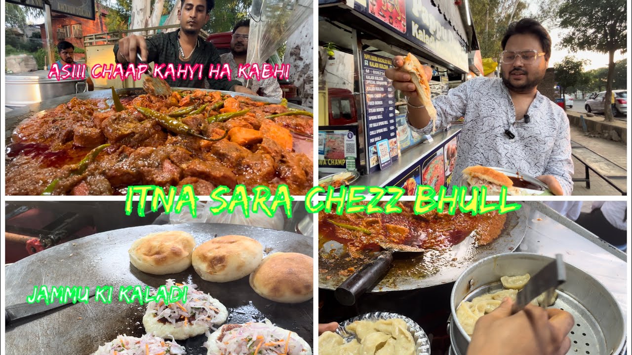 Famous kaladi khulcha aur Tawa chaap || itna sara chezz bhull || Papu ...