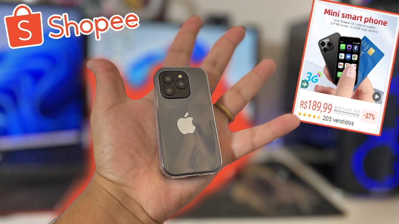MENOR IPHONE DO MUNDO - i14 DA SHOPEE - YouTube
