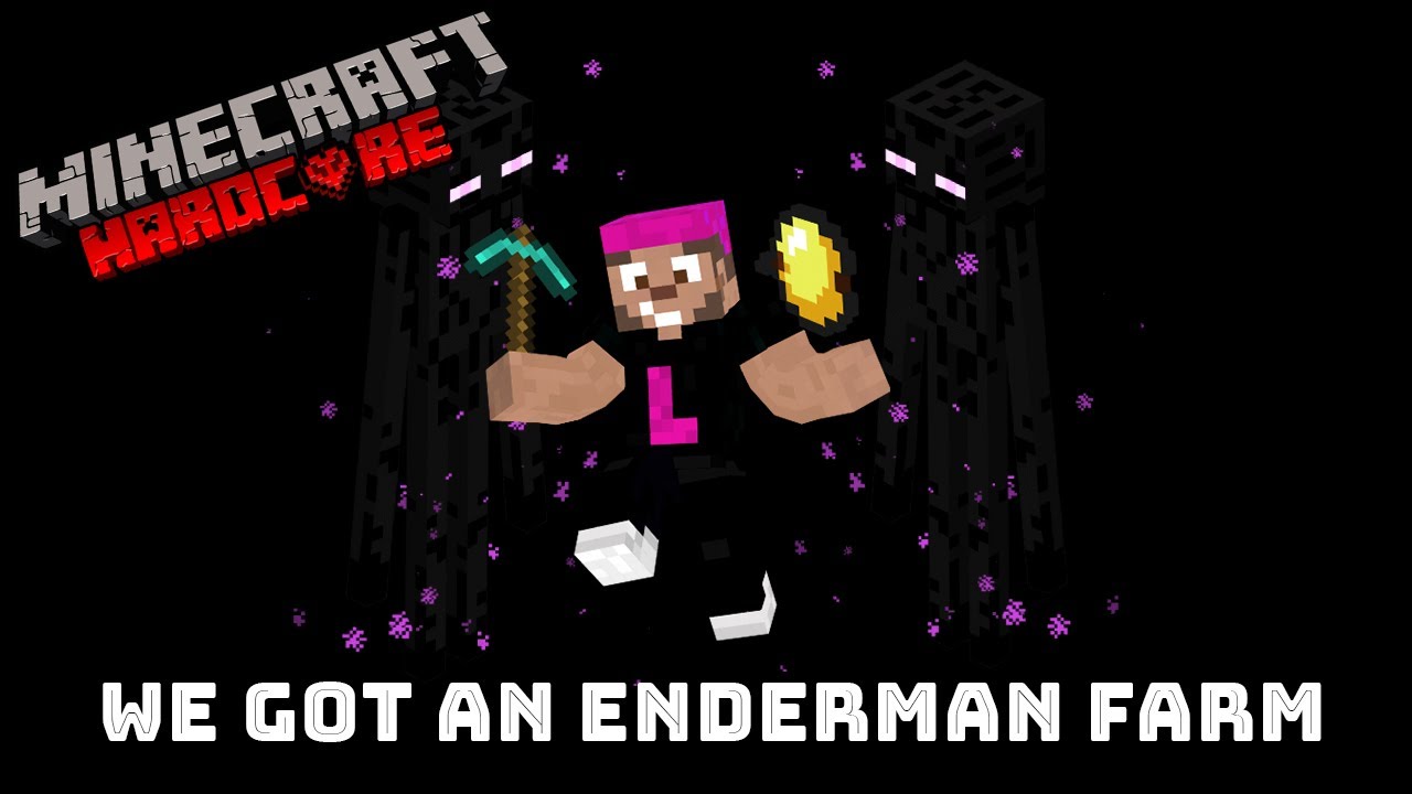 Building an Enderman farm in Minecraft Hardcore, The Loony Adventure E8 ...