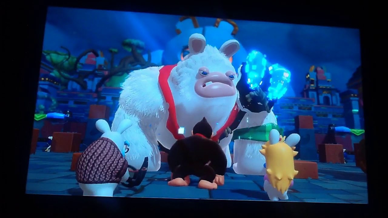 mario + rabbids kingdom battle DK DLC part 10 (mega rabbid kong) - YouTube