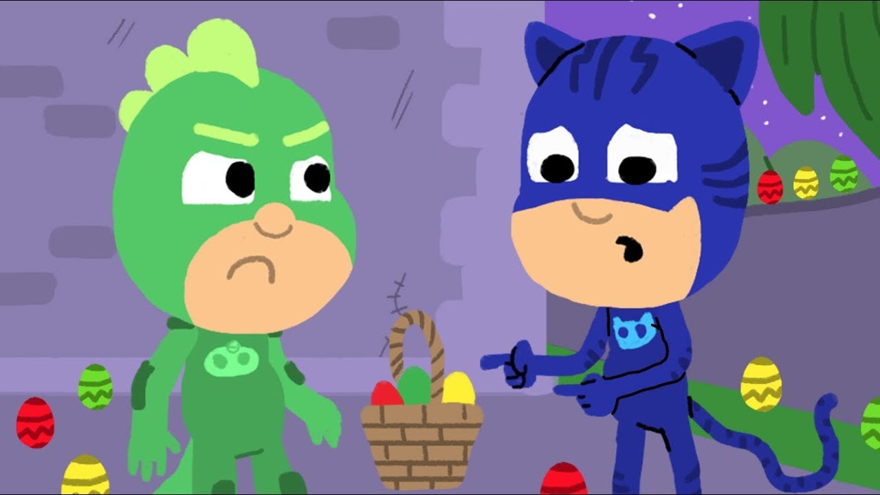 PJ Masks Easter Egg Hunt *Drawing* - Disney Junior Doodles - YouTube